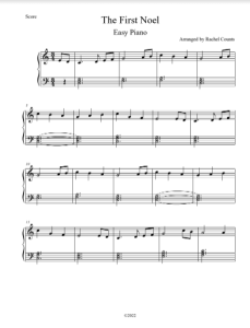The First Noel: FREE Piano Sheet Music (Easy to Advanced!)